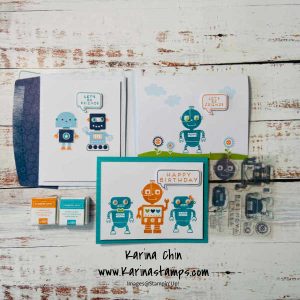 Robot Buddies Kit - Karina Chin, Stampin' Up! Demonstrator