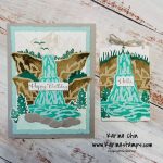 How to use the Waterfall Canyon stamp set and WaterFall Dies! - Karina ...